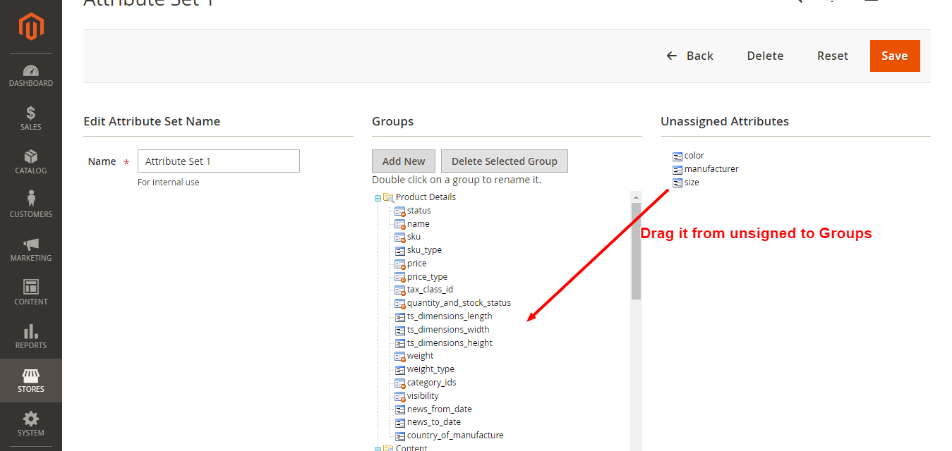 Assign Attribute To Attribute Set In Magento 2 Bay20 Software 7667