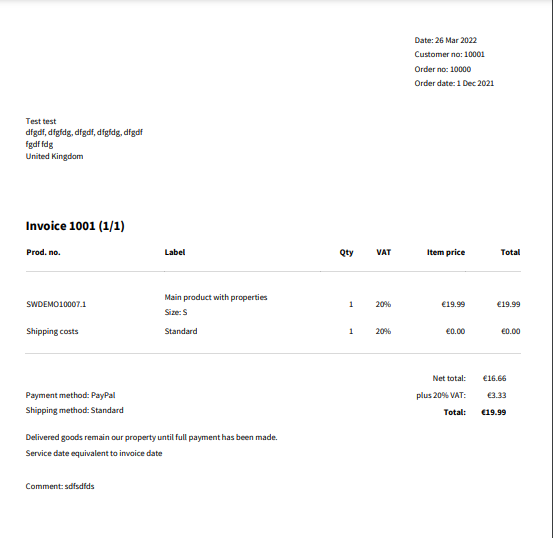 How to Generate Invoice in Shopware 6 | Bay20 Software