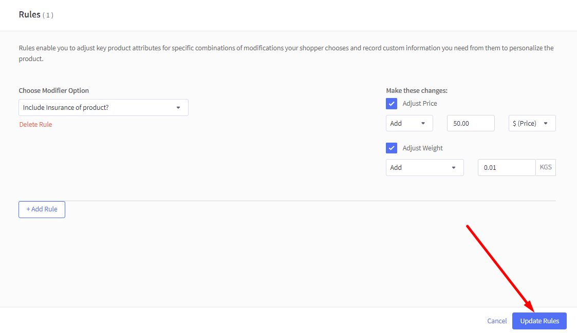 How To Add Product Variants And Modifiers In Bigcommerce