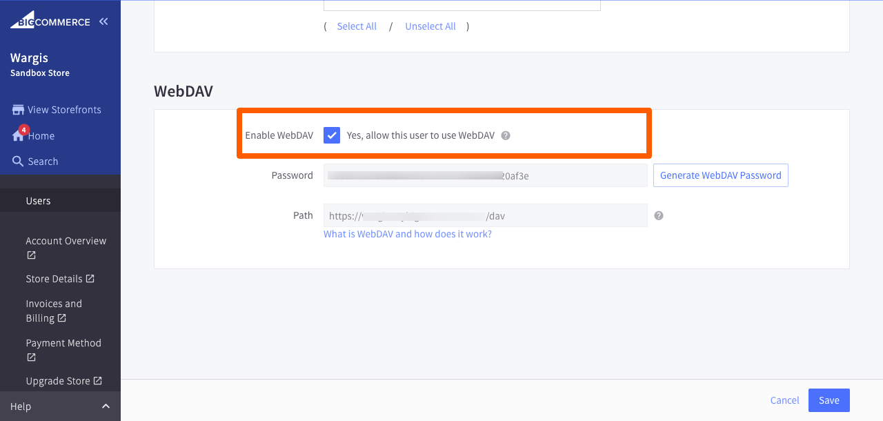 How to Setup Bigcommerce WebDAV Access with Cyberduck